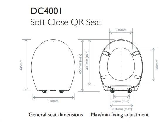 Roper Rhodes Universe Soft Close Toilet seat -Kingsway Plumbing